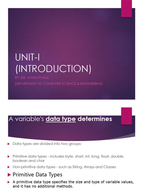 Introduction To Java Lecture 2 Pdf Variable Computer Science
