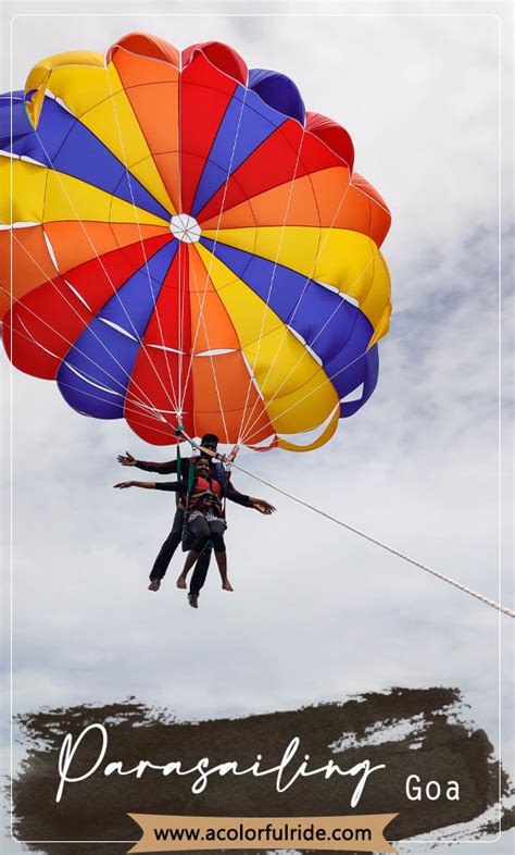 Parasailing In Goa At Candolim Beach A Colorful Ride