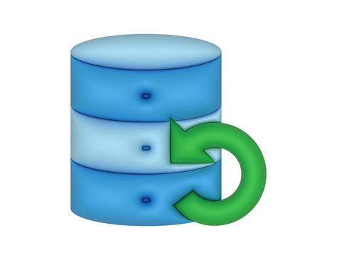 Blue Database Server Restore Backup Green Arrow 27942003 Png