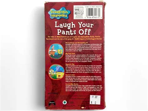 Spongebob Squarepants Laugh Your Pants Off Vhs 2003 Animated £1150