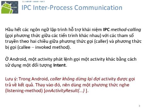 12 2 Android Intents Part 2 InterProcess Communication