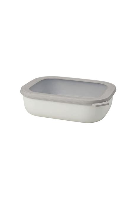 Mepal Multi Bowl Cirqula Rectangular 2000ml Nordic White Minimax