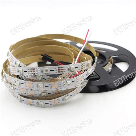 WS2812B ARGB LED 5V Programmable Neopixels 5050 SMD RGB LEDs 30pcs Meter White PCB Price In BD