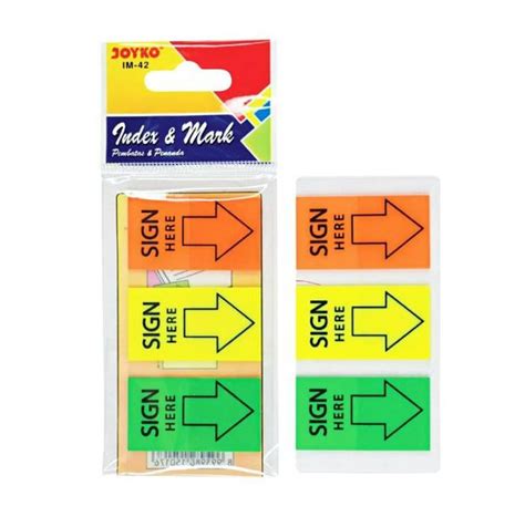 Sign Here Joyko Im35 Memo Stick Tempel Stiker Sign Here