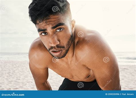 Show Up Give Your Best Every Day An Sporty Young Man Resting With His