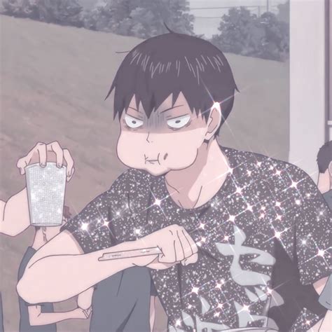 Kageyama Aesthetic Pfp Glitter