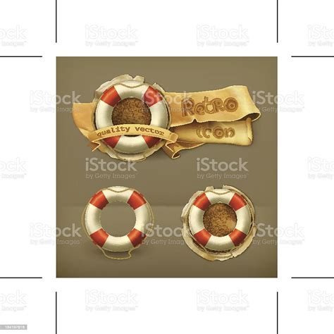 Lifebuoy 아이콘크기 3차원 형태에 대한 스톡 벡터 아트 및 기타 이미지 3차원 형태 Sos 가죽 Istock