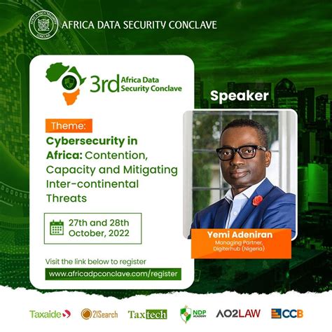 Africa Data Security Conclave On Linkedin Yemi Adeniran Will Be Speaking At The 3rd Africa Data