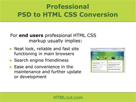 PPT Professional PSD To HTML CSS Conversion PowerPoint Presentation