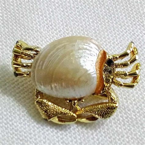 Crab Brooch Etsy