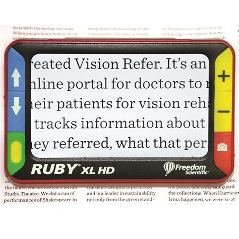 Ruby Hand Held Magnifier Lighthouse Vision Loss Education Center