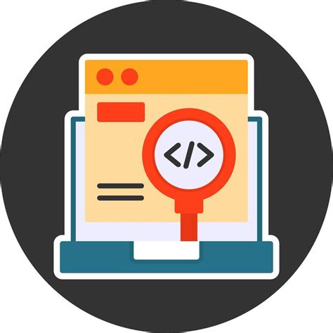 Code Testing Flat Grey Circle Style Icon 54267982 Vector Art At Vecteezy