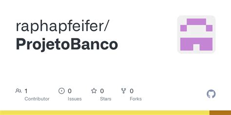 GitHub Raphapfeifer ProjetoBanco
