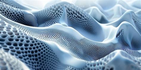 A Computer Generated Depiction Of A Wavy Surface Showcasing Undulating Patterns And Textures
