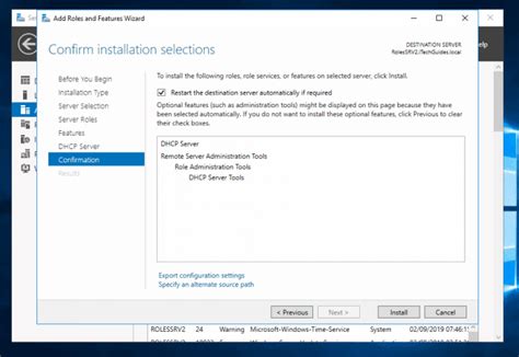 how to setup dhcp server 2016