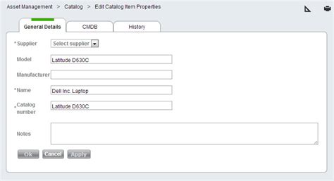Edit Catalog Items
