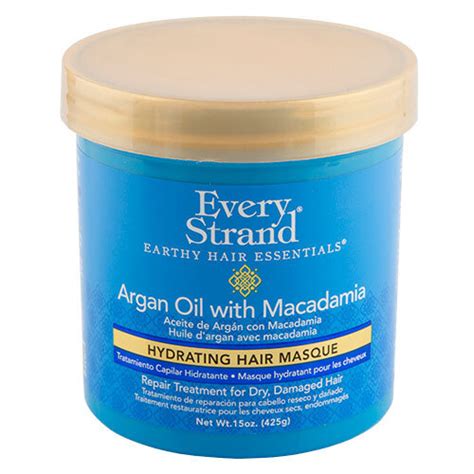 EVERY STRAND Маска для волос с маслом арганы и макадамии (в банке) 425 ...