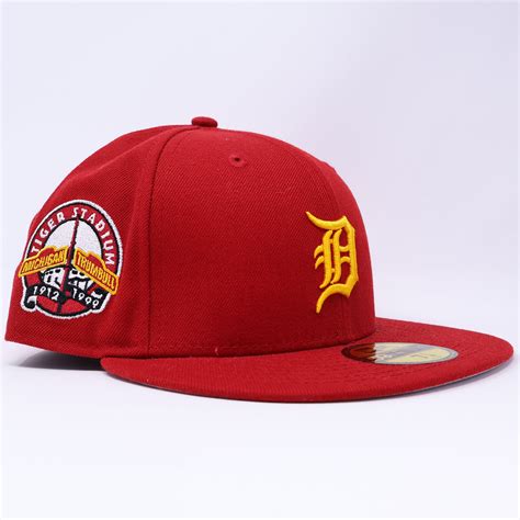 New 1 4 Brick Red Detroit Tigers Stadium 1912 59fifty New Era Fitted H