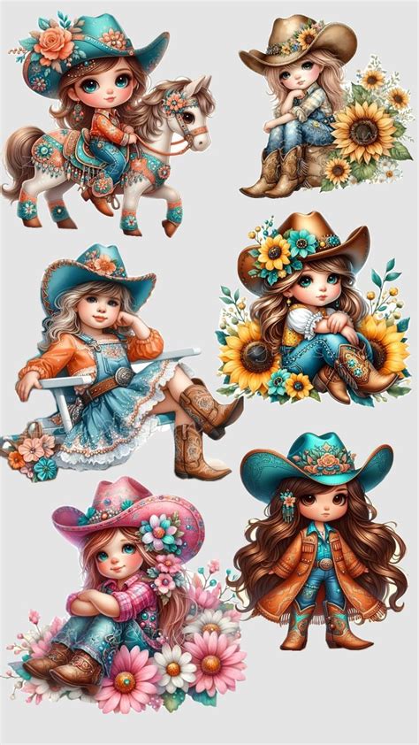 Vaqueritas Cute Doodles Scrapbook Stickers Printable Sticker Art