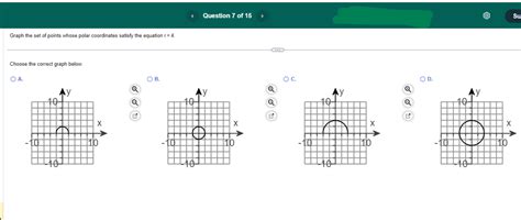 Solved Graph The Set Of Points Whose Polar Coordinates