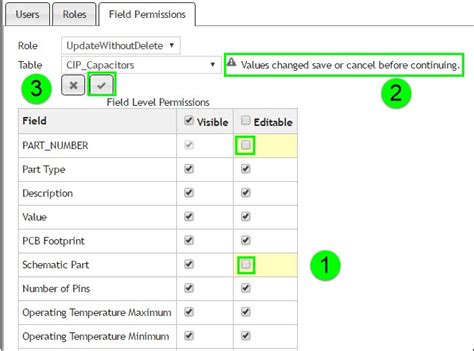 Field Permissions