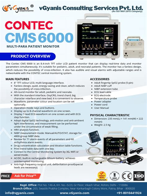 Contec Cms 6000 Pdf Computer Monitor Electronics