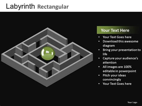 Labyrinth Rectangular Powerpoint Presentation Slides DB Presentation Graphics Presentation