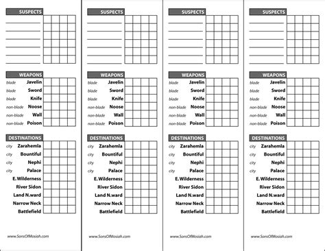 Clue Card Template Printable Detective Notepad Sheets