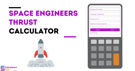 Space Engineers Thrust Calculator Online