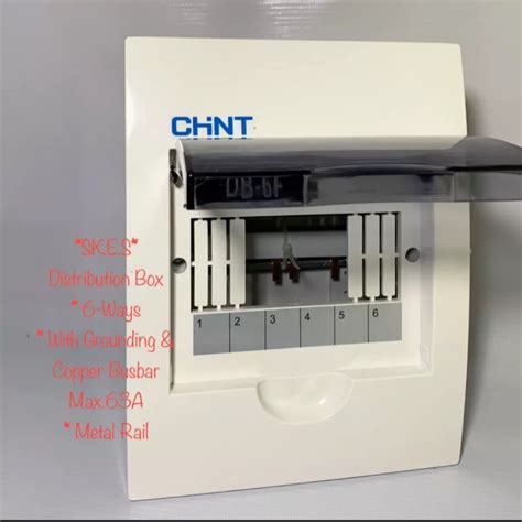 Chint 6 Pole 6 Way Distribution Panel Box Flush Type Shopee Philippines