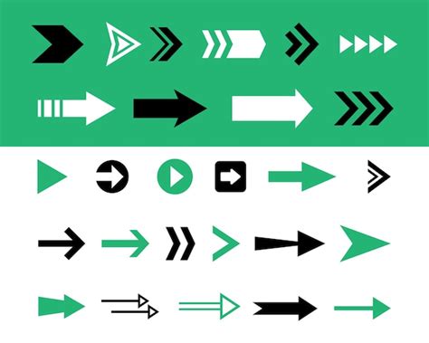 Premium Vector Directional Arrow Sign Or Icons Set Design