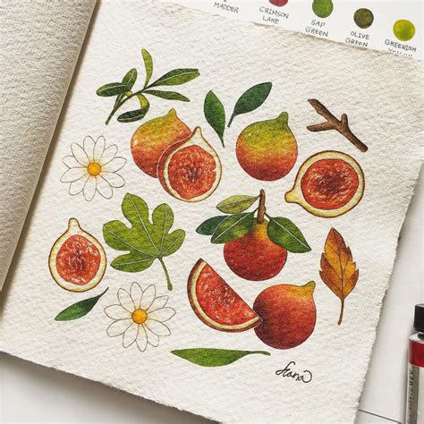 Hanaillustration에 있는 Littlepb W님의 핀 수채화 미술 수업 스케치북 수채화 아트