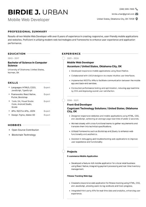 Developer Resume Examples And Templates For 2025