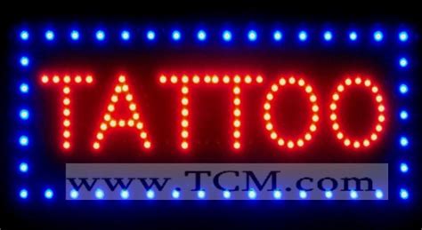 Светеща Рекламна Табела Tattoo ТАТУИРОВКИ