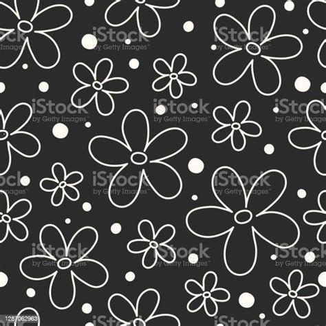 손으로 그린 꽃과 아름다운 패턴 어머니의 날 여성의 날과 발렌타인 데이 배경 벡터 0명에 대한 스톡 벡터 아트 및 기타 이미지 0명 개념 개화기 Istock