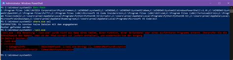 Wsl Is Not Recognized As The Name Of A Cmdlet Etc · Issue 5596