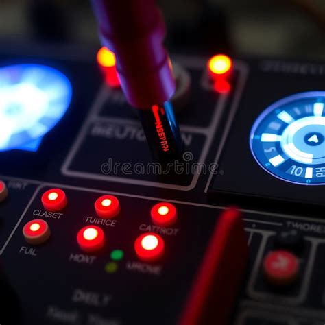 Close Up Of A Circuit Tester In Action With Glowing Indicator Lights On