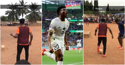Mohammed Kudus Ghanaian Football Star Plays Street Football In Nima