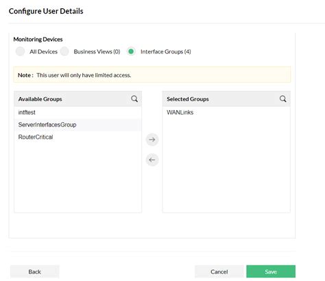 Interface Scope Opmanager Help