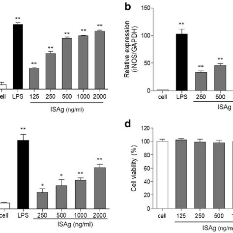 Isag Induced No Production And Cox 2 Gene Expression In Murine