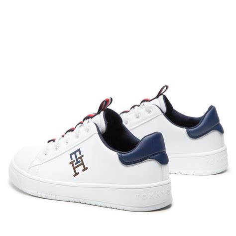 Sneakers Tommy Hilfiger Low Cut Lace Up Sneaker T3b9 32466 1355 S White