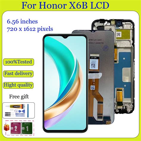 Original AMOLED For Huawei Honor X6b X6A LCD With Frame DIsplay Touch Screen Digitizer Assembly