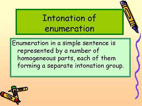 Intonation Of Enumeration And Adverbials Intonation Of Enumeration