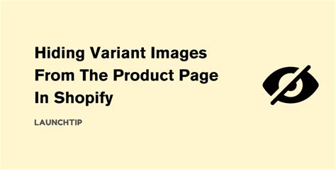 hiding variant images from the product page in shopify