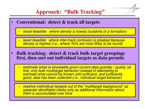 Ppt Tracking In High Target Densities Using A First Order Multitarget Moment Density