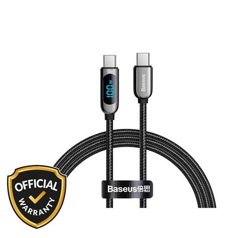 Baseus Catsk B01 Display Fast Charging Type C To Type C Data Cable