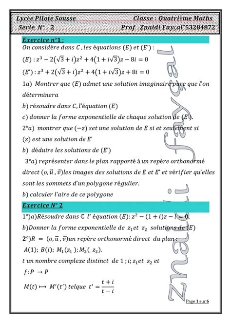 Bac Math Math TOP TOP