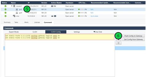 get and push gaia clish configs smartconsole ext check point checkmates