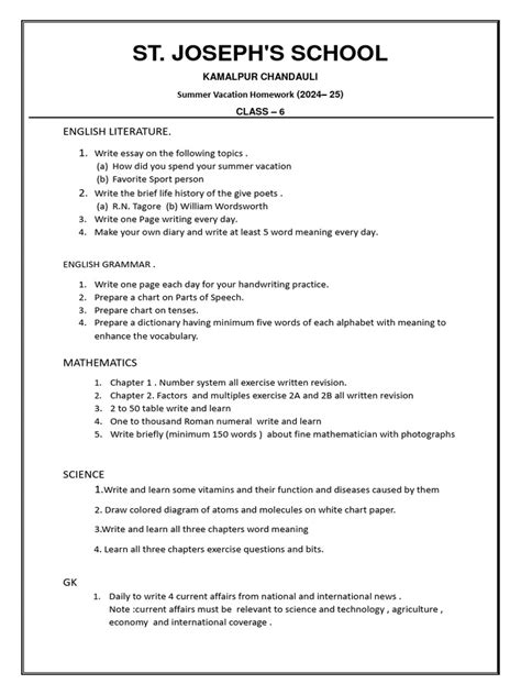 Class 6 Summer Vacation Home Work Pdf World Wide Web Internet And Web