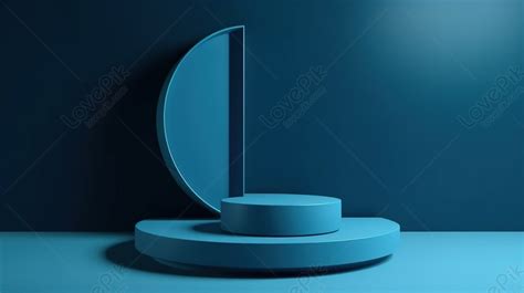 멋진 3d 모델 매혹적인 배경에 등대가 있는 구멍이 있는 파란색 원 3d 배경 3d 렌더링 배경 굉장히 멋진 배경 이미지 Hd 3d 3d 렌더링 굉장히 멋진